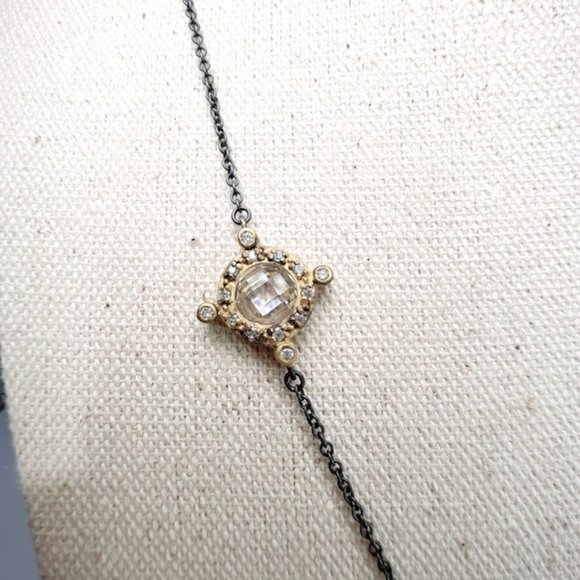 Freida Rothman | Jewelry | Freida Rothman Pave Crystal Station Necklace ...